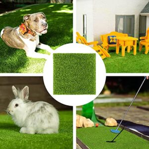 4Pcs Chicken Nesting Box Pads, Artificial Grass Rug Carpets Nest Box Bedding for Chicken Coop Pet (12*12 inch)