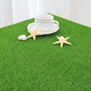 4Pcs Chicken Nesting Box Pads, Artificial Grass Rug Carpets Nest Box Bedding for Chicken Coop Pet (12*12 inch)