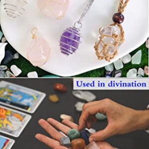 Fluorite Aquarium Gravel Rocks Natural Tumbled Healing Crystal Chips and 7 Chakra Tumbled Polished Natural Healing Crystals Stones Bulk Stones Crystal