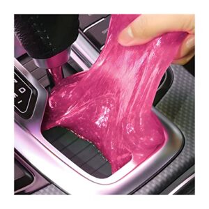 cleaning gel for car, auto detailing slime mud, putty cleaner dust removal, vehicle interior soft glue cleaning tools kit, car accessories for cleaning air vents, keyboard, pc, laptops (pink)