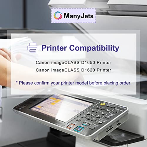 ManyJets 121 Compatible Toner Cartridge Replacement for Canon 121 CRG-121 3252C001 Black Work with Canon imageCLASS D1650 D1620 Printer (Black, 2-Pack)