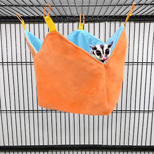 vomvomp Hanging Sugar Glider Bonding Pouch Snuggle Sleeping Bag Open Environment Pouch for Crabby Gliders and Small Animals