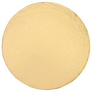 MAHIONG 10 Pack 12 Inch Round Cake Drums, Reusable 1/2 Inch Thickness Gold Cake Boards Circles with Professional Smooth Straight Edges, Round Cake Circles Cake Base for Display Cake Baking Supplies