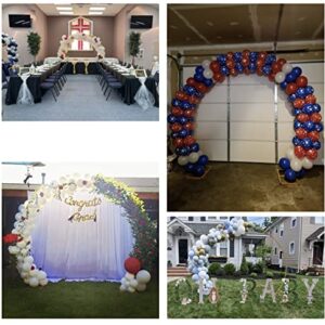 Round Balloon Arch Stand with Base Adjustable, 9.5ft x 7.2ft Gold Metal Circle Balloon Garland Stand Frame Kit for Wedding Engagement Gender Reveal Baptism Birthday Baby Shower Decoration