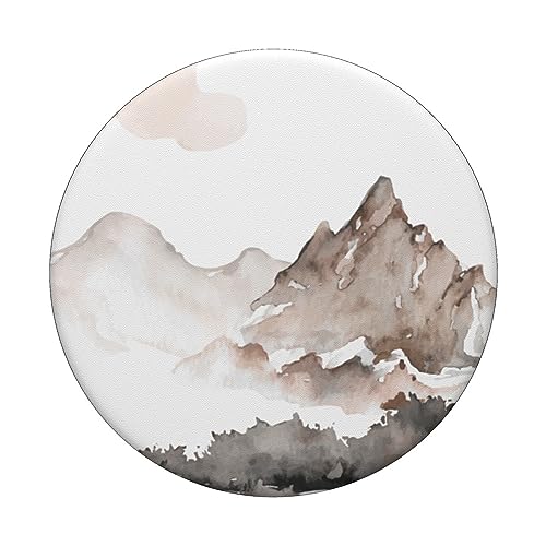 Watercolor Mountains Landscape PopSockets Standard PopGrip