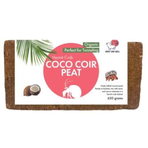 snout and shell coco peat reptile & amphibian bedding 1.4 lbs - perfect for frogs, salamanders, geckos & snakes tunneling - 100% organic coconut husks - 650 grams, brown