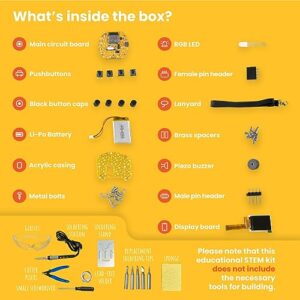 Kids STEM Toys Electronics Kit [Ages 11+] – Science Kit & Robotics Kit – Engineering Kit with STEM Activities – STEM Kits by CircuitMess [CircuitPet]