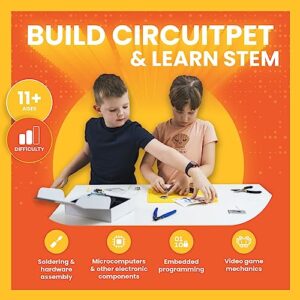 Kids STEM Toys Electronics Kit [Ages 11+] – Science Kit & Robotics Kit – Engineering Kit with STEM Activities – STEM Kits by CircuitMess [CircuitPet]