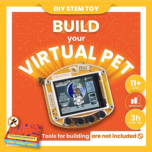 Kids STEM Toys Electronics Kit [Ages 11+] – Science Kit & Robotics Kit – Engineering Kit with STEM Activities – STEM Kits by CircuitMess [CircuitPet]