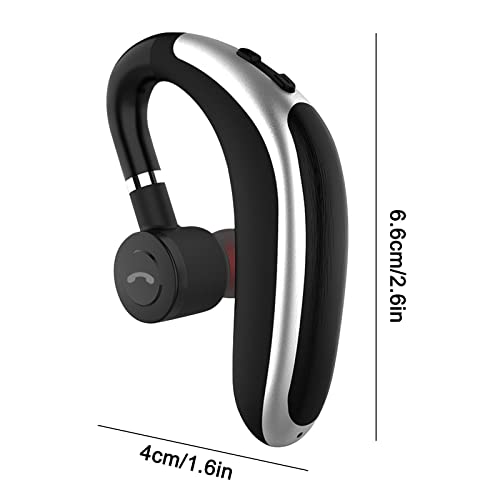 Single Ear Bluetooth Headset, Wireless Bluetooth Earbuds 5.0 in Ear Wireless Car Driving Headset Single Handfree Headphone with Microphone