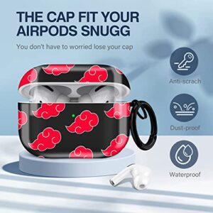 Maxjoy for Airpods Pro 2nd Generation Case, Cartoon Cute Anime Design Series Apple Airpod pro 2 Case Cover for Airports Pro 2 Generation 2022, Wireless AirPods Pro 2 Cases for Men Women, Red Cloud