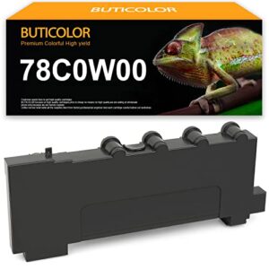 buticolor 1pk remanufactured 78c0w00 waste toner box/waste toner bottle replacement for lexmark c2325 c2425 c2535 cx421 cx522 cx622 cx625 mc2325 mc2425 mc2535 mc2640 printers