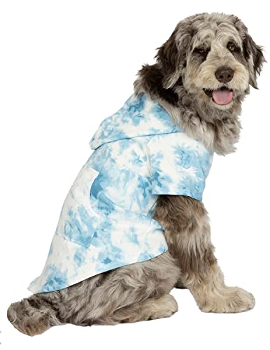 Doggie Joggies - Family Matching Tiedye Blue Pet Hoodie - Pet - XXLarge (Fits Up to 120 lbs)