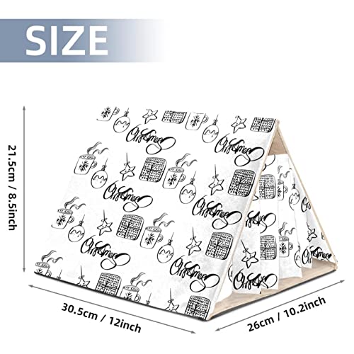 Y-DSIWX Guinea Pig Hideout House Bed, Pattern Rabbit Cave, Squirrel Chinchilla Hamster Hedgehog Nest Cage