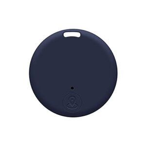 bybycd wireless tracker mini locator device need app wallet key finder for pet dog cat kids bluetooth 5.0 smart tag(dark blue)