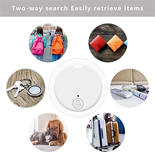 BYBYCD Wireless Tracker Mini Locator Device Need App Wallet Key Finder for Pet Dog Cat Kids Bluetooth 5.0 Smart Tag(Dark Blue)