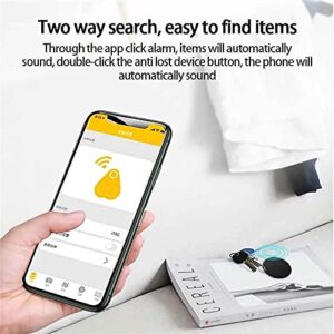 BYBYCD Wireless Tracker Mini Locator Device Need App Wallet Key Finder for Pet Dog Cat Kids Bluetooth 5.0 Smart Tag(Dark Blue)