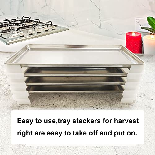 PIAOLGYI 16 Pcs Tray Stackers for Harvest Right Freeze Dryer Accessories Compatible with Harvest Right Trays,White(ONLY Tray Stackers)