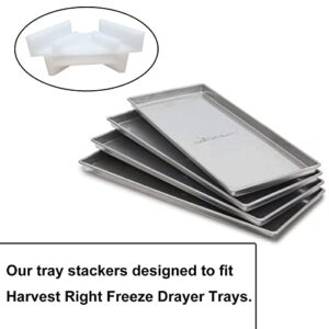 PIAOLGYI 16 Pcs Tray Stackers for Harvest Right Freeze Dryer Accessories Compatible with Harvest Right Trays,White(ONLY Tray Stackers)