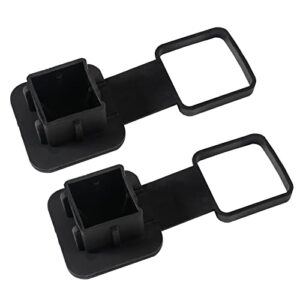 2Pcs Trail Hitch Cover 2inch Tow Plug Cover Cap Receiver Dust Protecter 2" Hitch Plug 2in x 2in Insert Tube Hitch Plug Trailer Cover