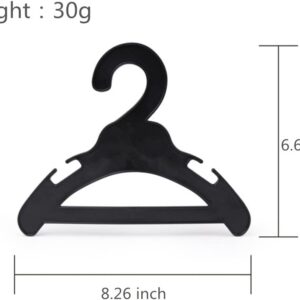 Markmesafe Plastic Small Hanger, Ideal for Pet's Clothes and Accessories - Lovely, Durable and Eco-Friendly (7pcs)