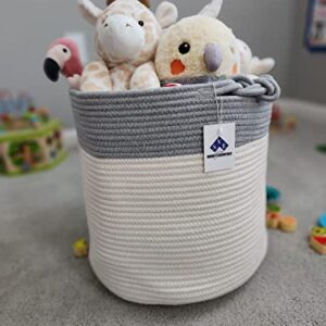 Shop Variety Essentials Rope Woven Basket, Baby Laundry Blankets Toys Pets Large Woven Basket 15x15x14inch 1 PC