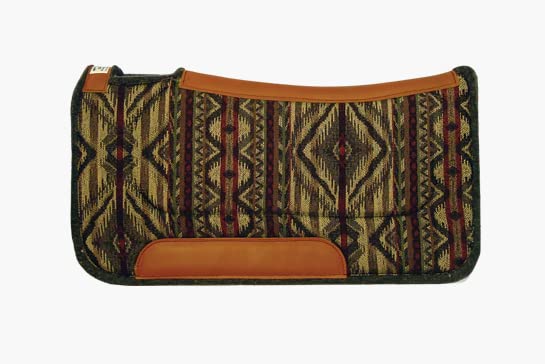 Diamond Wool Contoured Felt Ranch Western Saddle Pad for Horses 32x32 – 1/2" Thickness, Maize