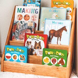 Montessori Bookshelf - Book Display Shelf for Toddler - Forward/Front Facing Bookcase Rack Display