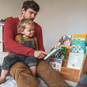 Montessori Bookshelf - Book Display Shelf for Toddler - Forward/Front Facing Bookcase Rack Display