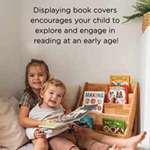 Montessori Bookshelf - Book Display Shelf for Toddler - Forward/Front Facing Bookcase Rack Display