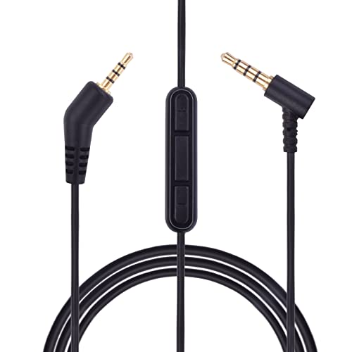 Sqrgreat QC 3 Replacement Cable for Bose QuietComfort 3 QC3 Gaming Headset with Mic and Volume Control, 3.9Ft /1.2M