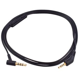 Sqrgreat QC 3 Replacement Cable for Bose QuietComfort 3 QC3 Gaming Headset with Mic and Volume Control, 3.9Ft /1.2M