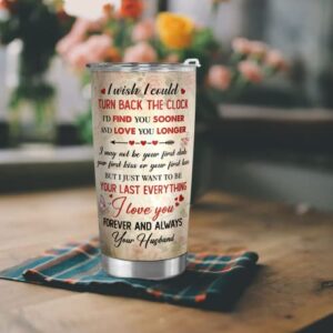 Gifts for Wife from Husband - Wife Gifts from Husband - Wedding Anniversary, Birthday Gifts for Her - Wife Birthday Gift Ideas - Romantic Gifts for Her - I Love You Gifts for Her - 20 Oz Wife Tumbler