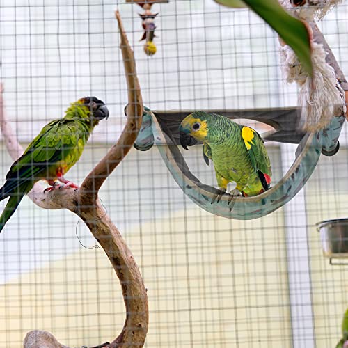 Zeinlenx Bird Nest House Parakeet Cage,Waterproof Hanging Hammock Budgie Toys Bed for Small Medium Cockatiel (Flat-M)