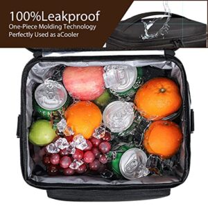 Movker Large Tactical Lunch Bag for Men - Lunch Box with Bottle Pouch, Insulated and Leakproof Cooler, Perfect for Work, Camping, and Fishing