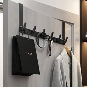 CHAUNCEY HOME Towel Coat Hooks - Hooks for Kitchen Bathroom and Bedroom (Matte Black)