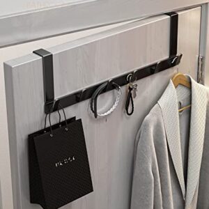 CHAUNCEY HOME Over The Door Coat Hooks, Upgraded Version - Coat Hangers with Extended Arms