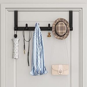 CHAUNCEY HOME Over The Door Coat Hooks, Upgraded Version - Coat Hangers with Extended Arms