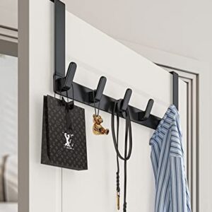 CHAUNCEY HOME Over The Door Coat Hooks, Upgraded Version - Coat Hangers with Extended Arms