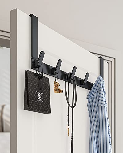 CHAUNCEY HOME Over The Door Coat Hooks, Upgraded Version - Coat Hangers with Extended Arms