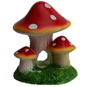 anrui mushroom aquarium decorations fish tank decor accessories resin landscape ornament for small fish shrimp hideout shelter