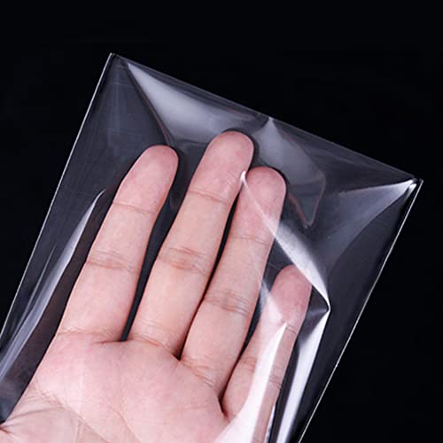 Self Sealing Cellophane Bags 5x5" Cellophane Poly Bags 500pcs Clear Resealable Cello Self Seal Bags 2mil for Cookie Candy Gift Bakery Prints Photos Cards Envelopes Party Decorative 3 Sizes to Choose from