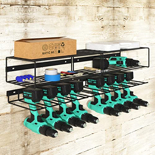 F4SPEED Large Power Tool Organizer and Storage, Garage Tool Storage Organizer Holder Garage Organizers and Storage Rack