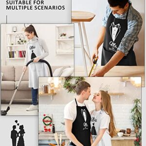 Wedding Gifts Engagement Gifts for Couples Mr and Mrs Aprons for Couples Gifts, Bridal Shower Gift Anniversary Christmas Gifts for Couple Mr and Mrs Gifts, 8 Pack Kitchen Cooking Apron Gift Set