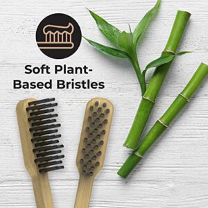 Reach Clean World Natural Bamboo Toothbrush, Soft Plant-Based Bristles, FSC Certified Bamboo and Paperboard, Recyclable Packaging, 3 Count