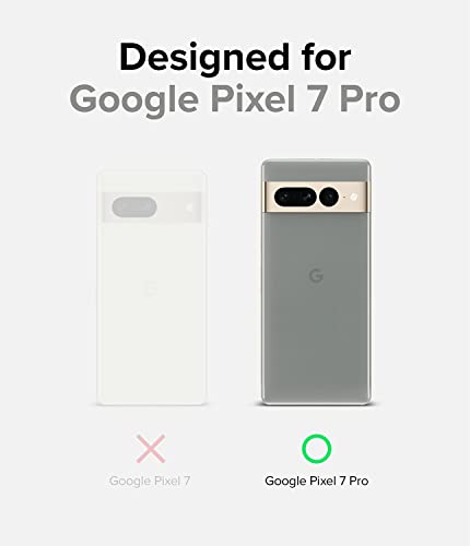 Ringke Fusion [Anti-Fingerprint Technology] Compatible with Google Pixel 7 Pro Case 5G, Protective Sturdy Back Shockproof TPU Bumper Translucent Smudge Proof Cover for Women, Men - Matte Clear