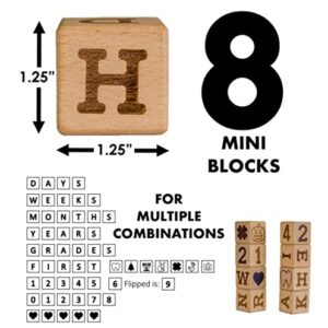 Milestone Mini Blocks | Pregnancy + Newborn +Toddler + Weekly + Monthly + Yearly Age + School Grade + First Holidays