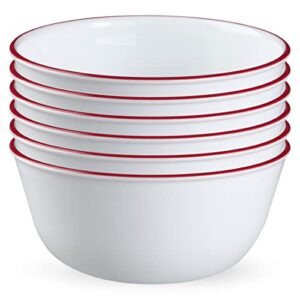 Corelle,Glass 28oz Red Band Bowl 6pk