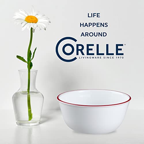 Corelle,Glass 28oz Red Band Bowl 6pk