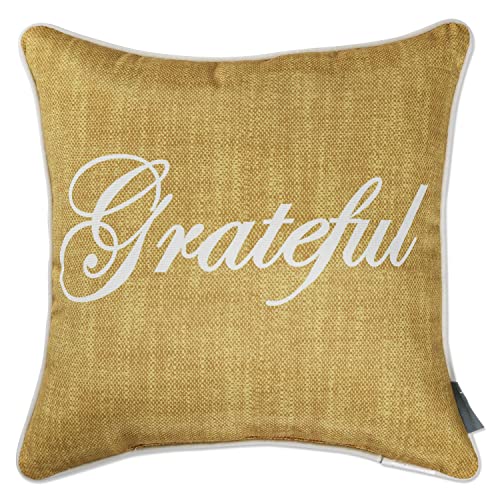 Pillow Perfect Outdoor/Indoor Grateful Sunflowers Throw Pillow, Yellow